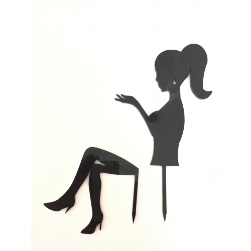 Elegant Lady Cake Topper